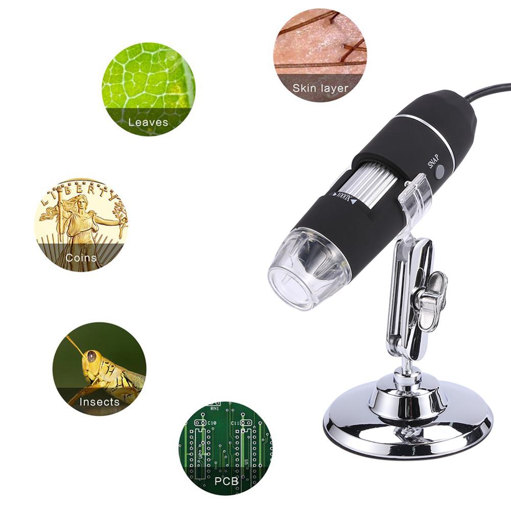 3 in 1 1000x 8LED digital microscope USB CAMERA en... – Vicedeal