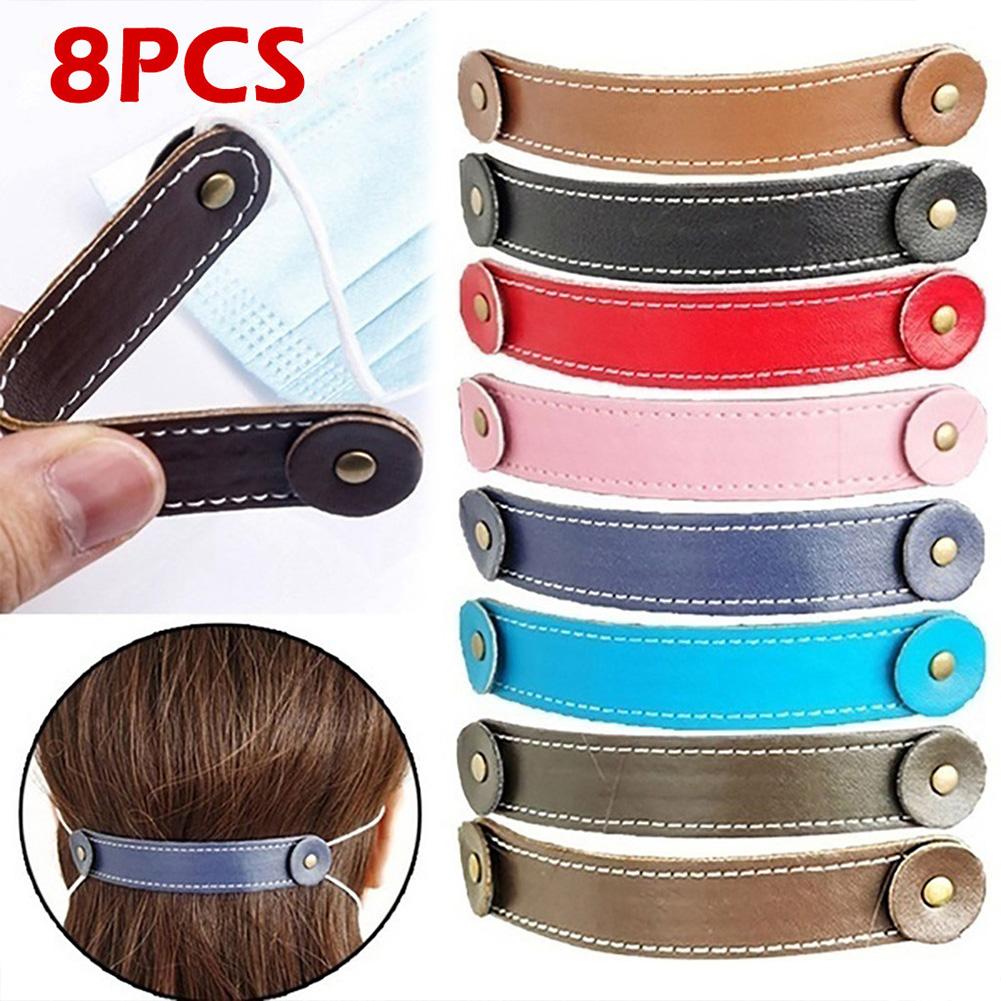 8PCS Face Cover Holder Lightweight Leather Adjusta... – Grandado