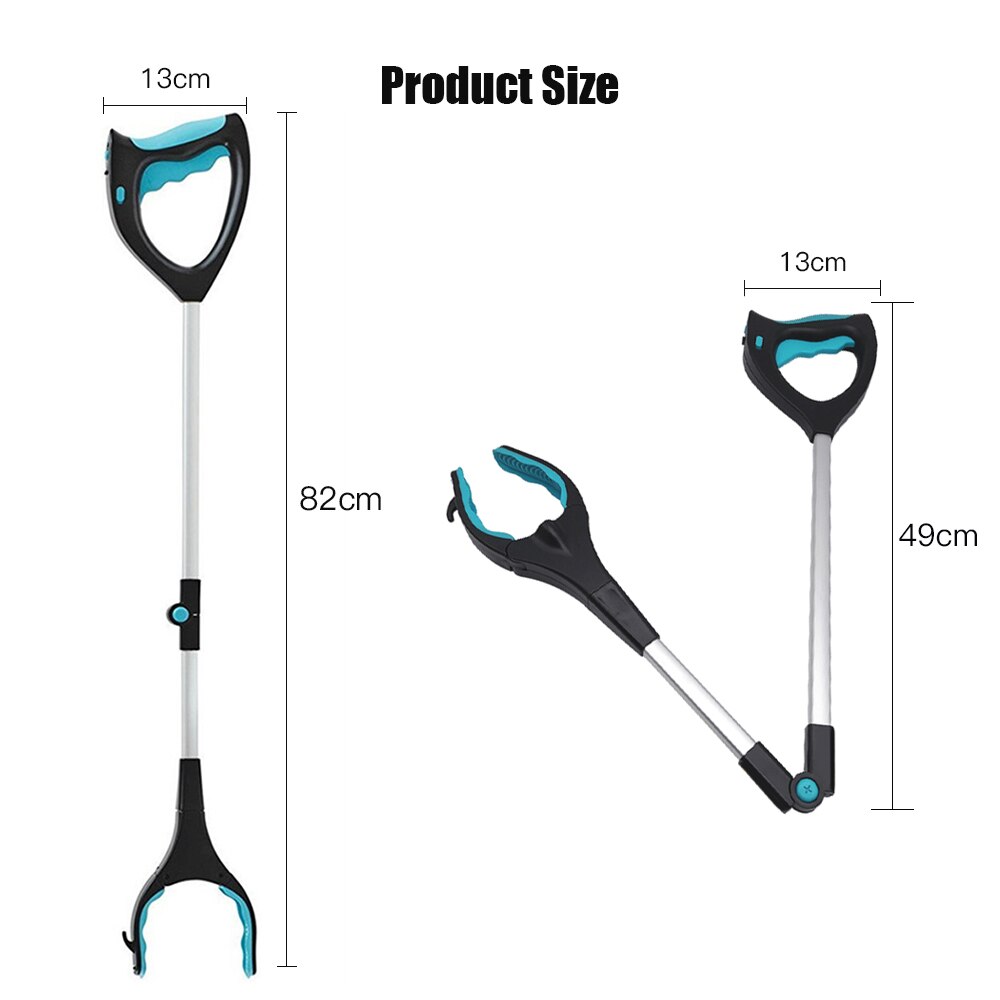 82cm Foldable Litter Reachers Pickers Pick Up Tool... – Grandado