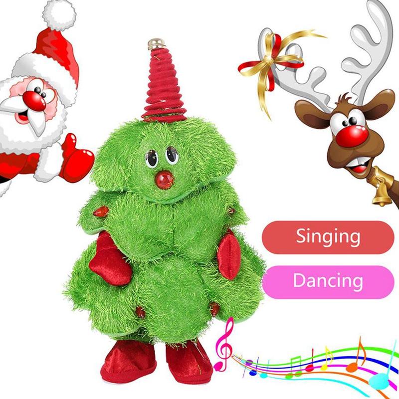 Singing And Dancing Christmas Tree Plush Toy Child... – Grandado