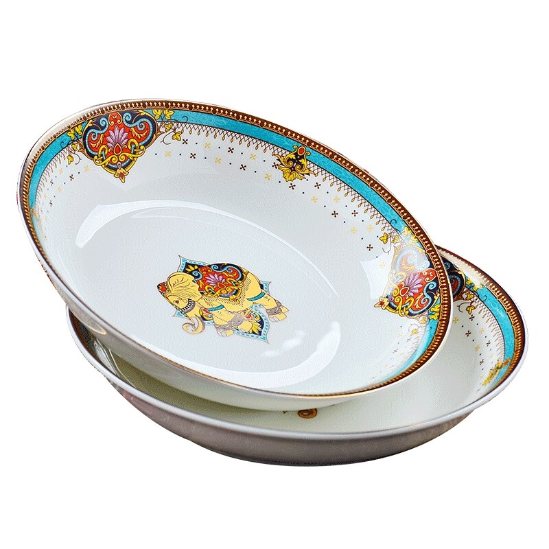 4pcs set, 8inch, fine bone china dishes set, ceram... – Vicedeal