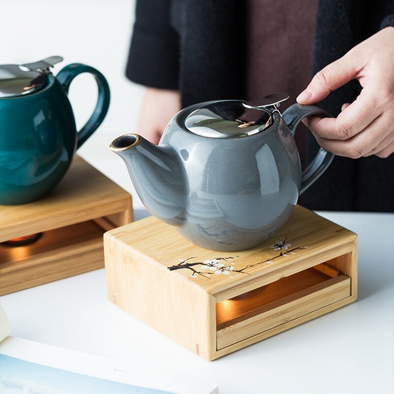 Bamboo Tea Warmer Candle Heating Holder Japanese-S... – Grandado