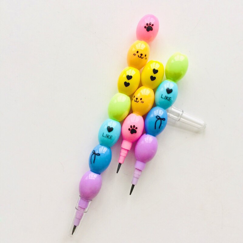 2pcs/Set Candy Colorful Beans Multi Leads Pencil W... – Vicedeal