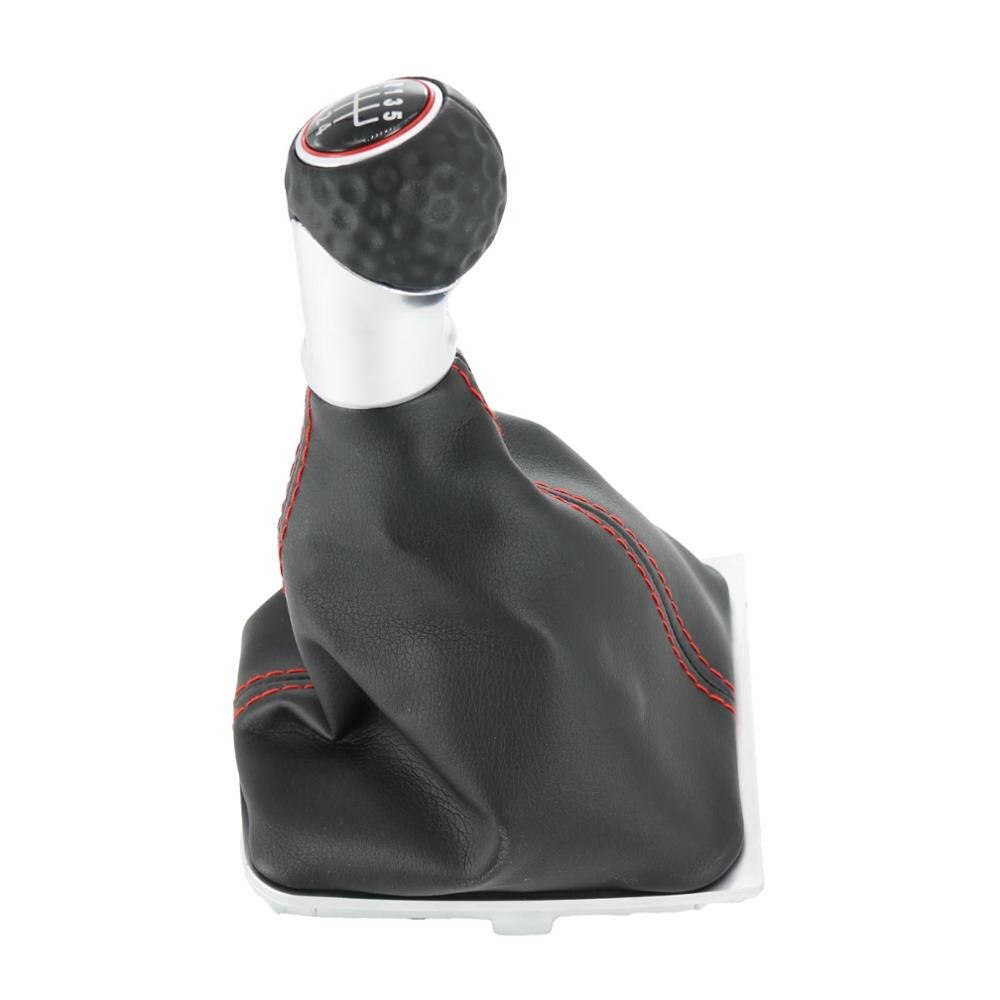 5 Speed Car Gear Stick Level Shift Knob With Leath... – Grandado