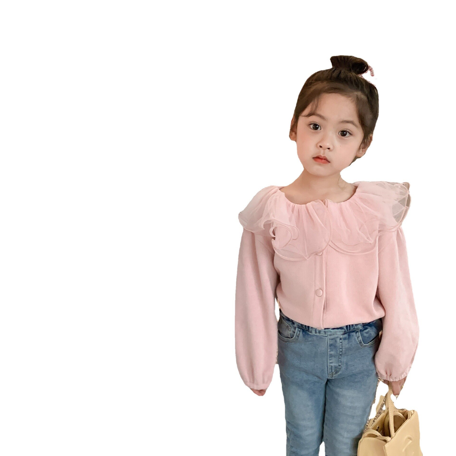 2022 Spring Girls Lace Top Cardigan Kids – Grandado