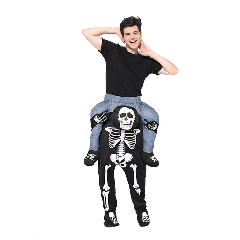 Halloween kostuum skelet zwarte schedel halloween ... – Vicedeal