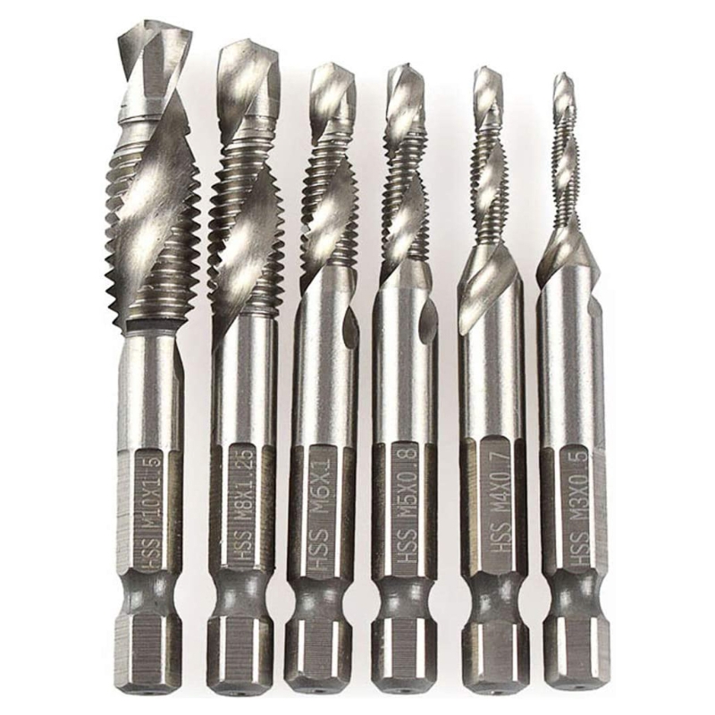6Pcs M3-M10 Schroef Tap Hss Kranen Countersink Ont... – Vicedeal