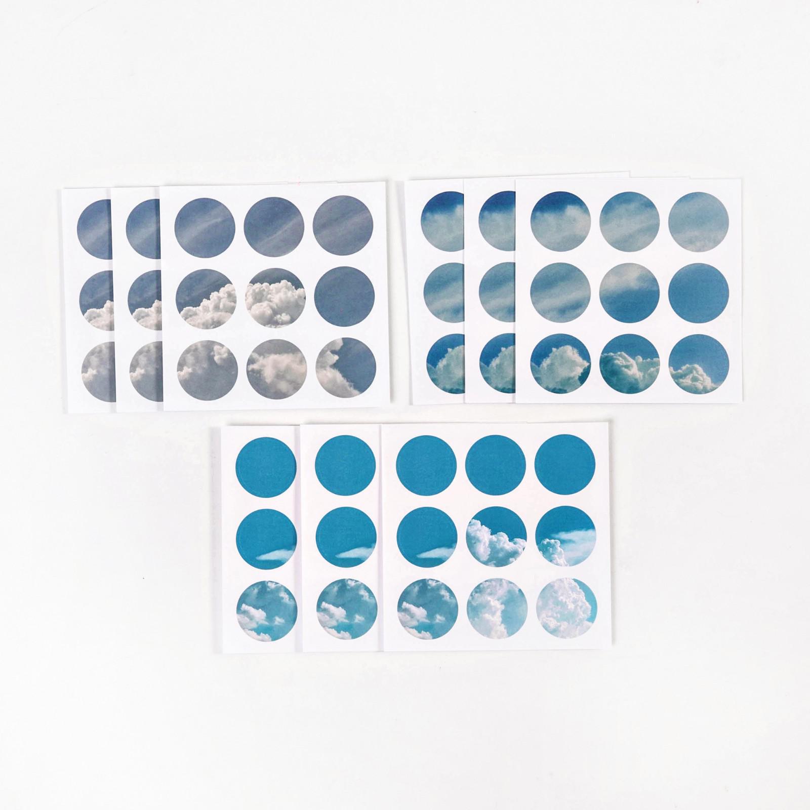 81 Pcs/pack Morandi Series Circle Dot Diy Writable... – Grandado