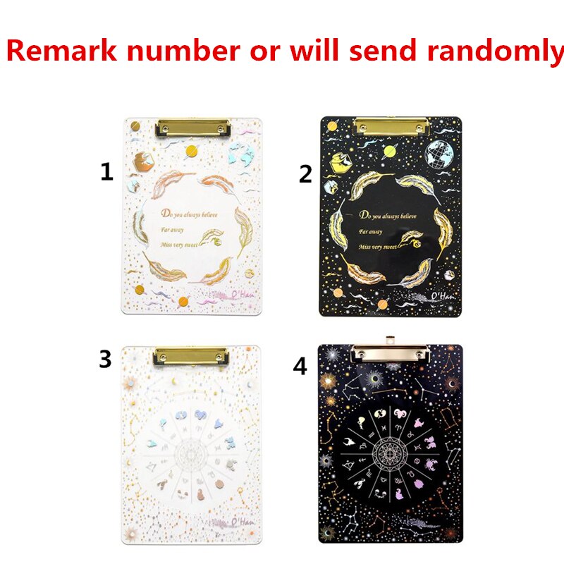Starry Sky A4 Clipboard Acrylic File Folder Writin... – Grandado