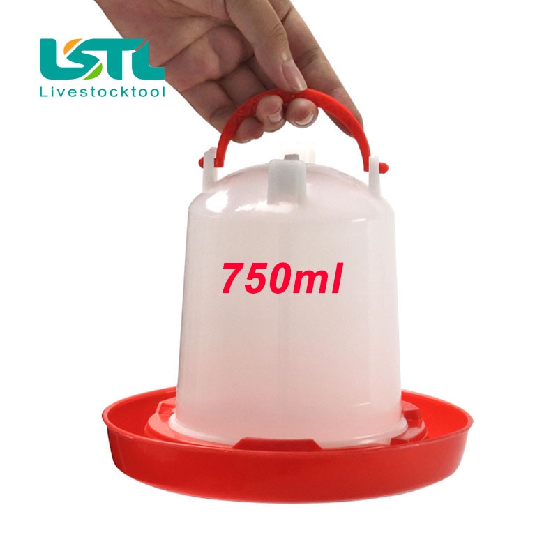 2 Pcs Poultry Water Bucket 750ML/1.5L/6L Chicken D... – Grandado