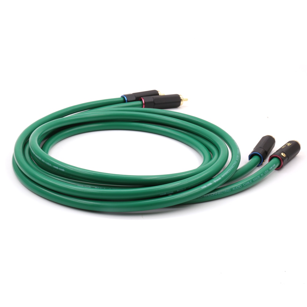 Hifi audio Interconnect cable 2328 Gold-plated 2RC... – Vicedeal