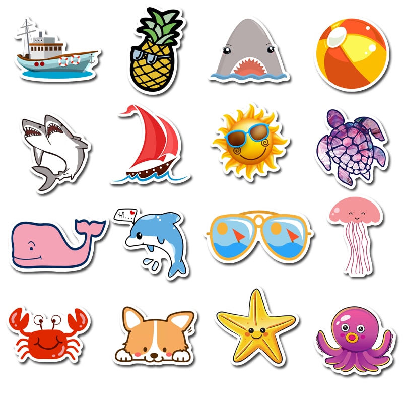 Cartoon VSCO Stickers Small Fresh Stickers for Diy... – Grandado