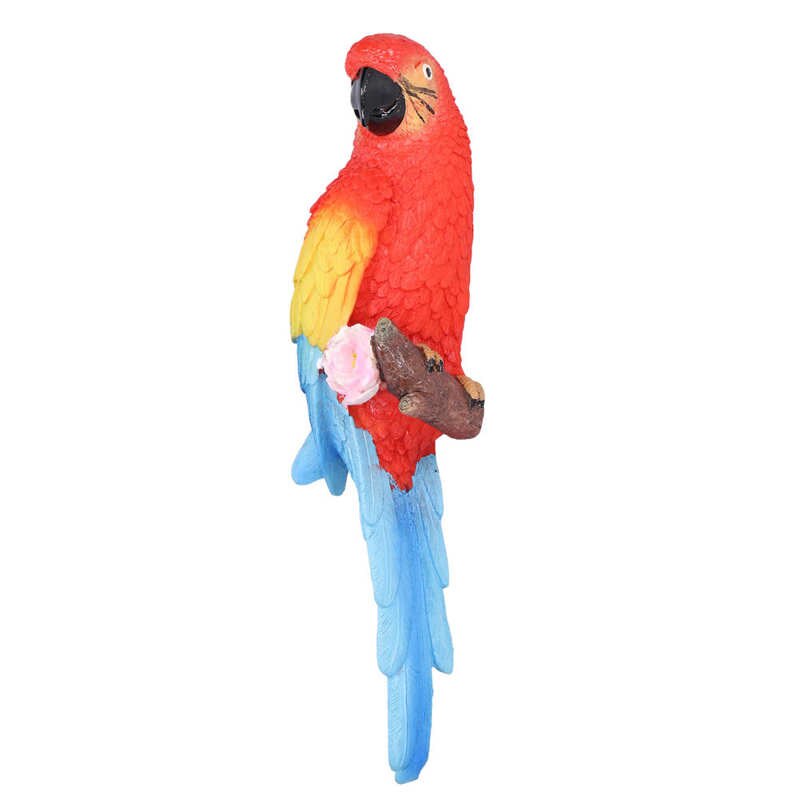 Parrot Sculpture Decorative Macaws Statues Tropica... – Grandado
