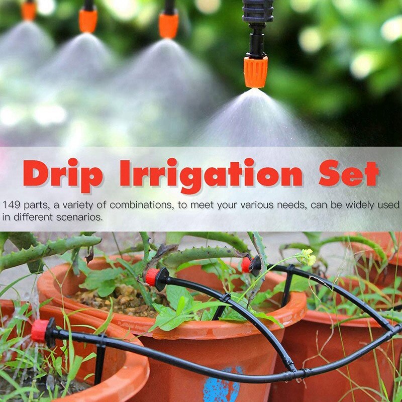 148Pcs Garden Automatic Drip Irrigation Set,30M Ad... – Vicedeal