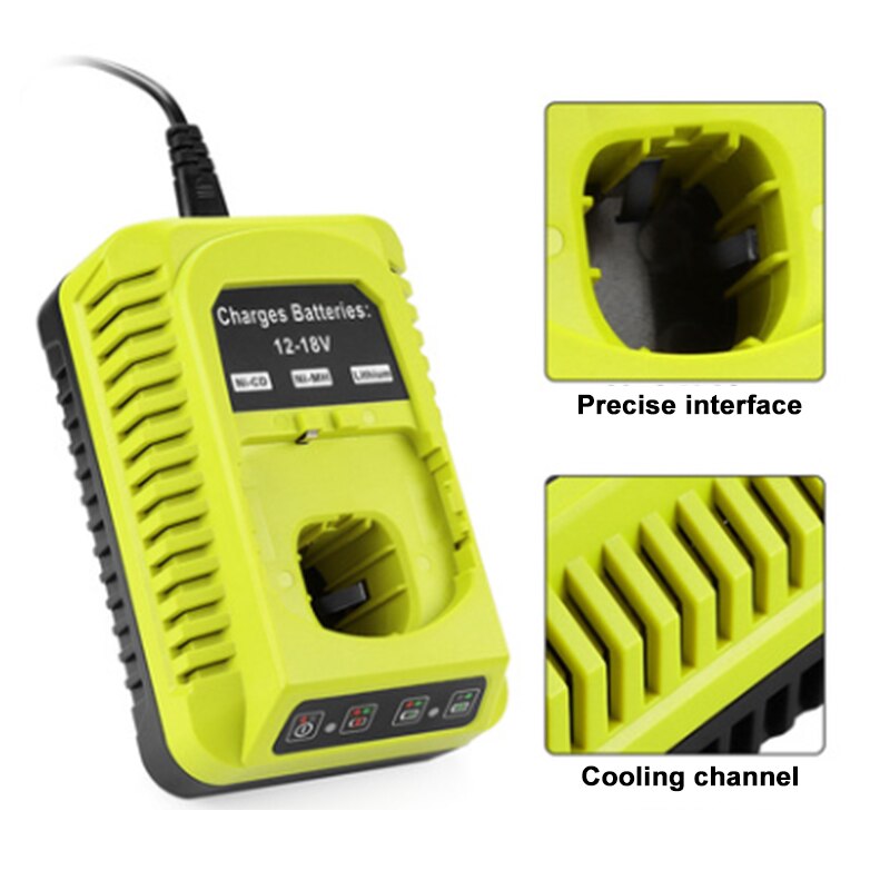 P117 oplader til ryobi 12v 14.4v 18v li-ion ni-cd ... – Grandado