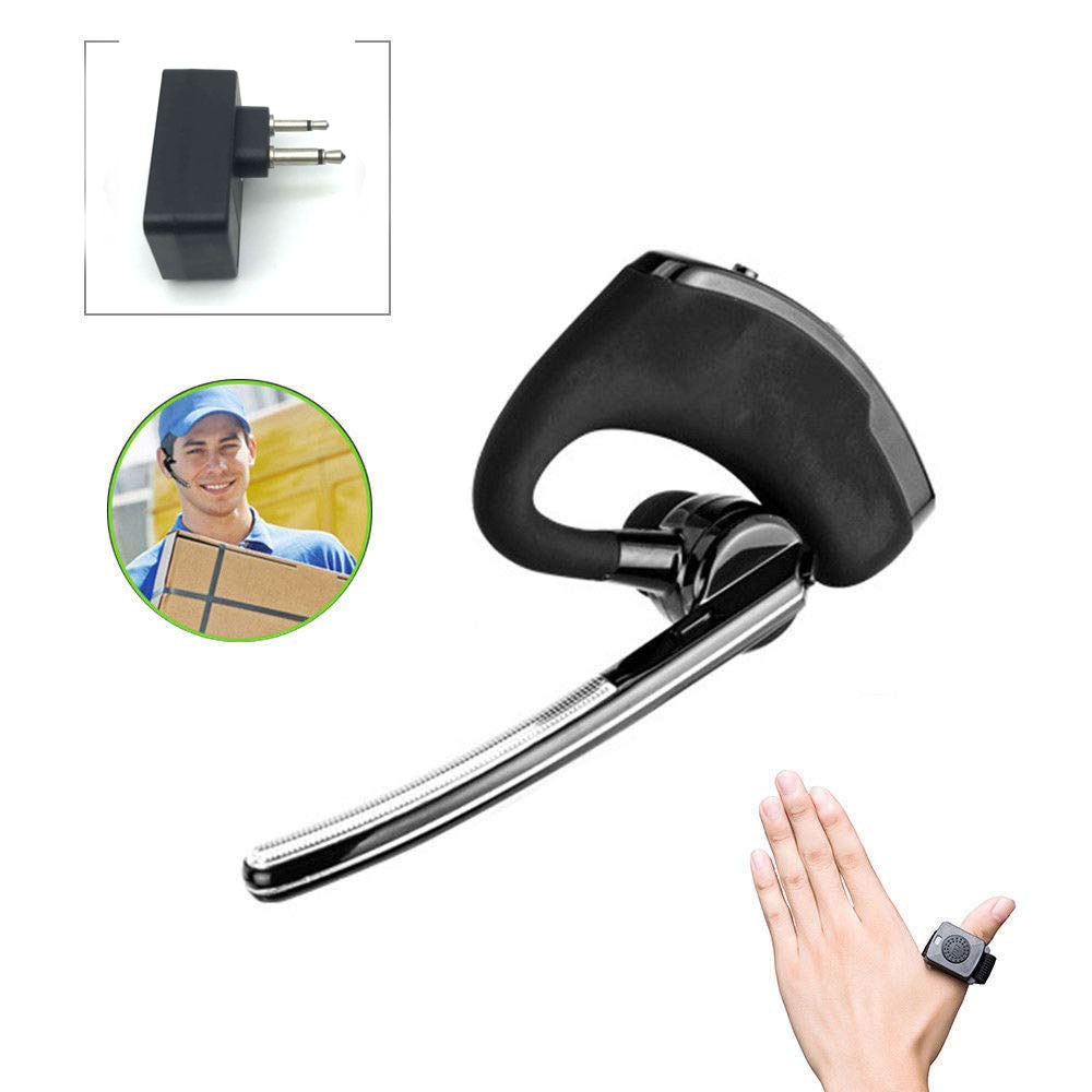 Wireless Walkie Talkie Bluetooth PTT Headset Hörer... – Vicedeal