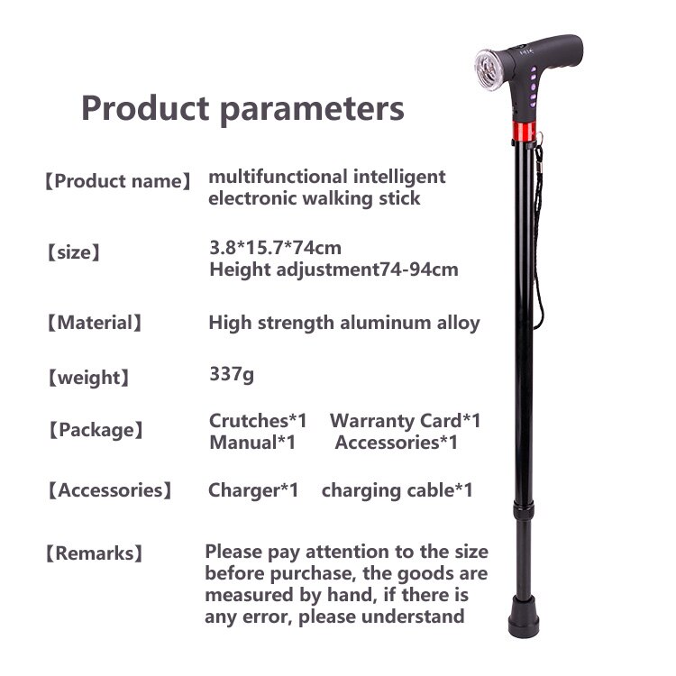 intelligent electronic walking stick walker alumin... – Grandado