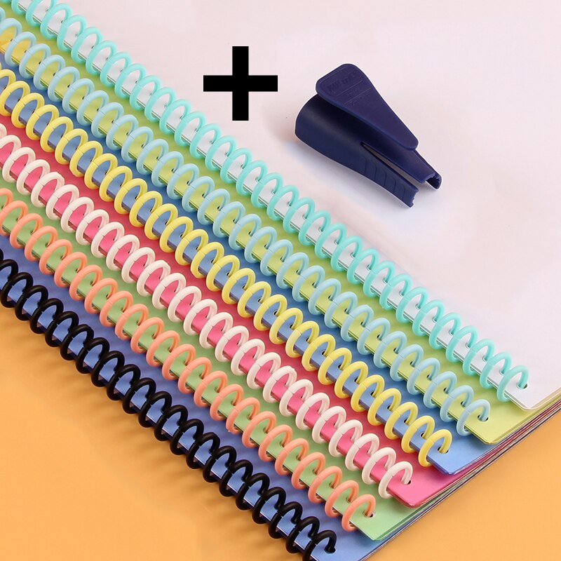 10pcs 12mm 30 26 Holes Plastic Binding Strip A4 Re... – Grandado