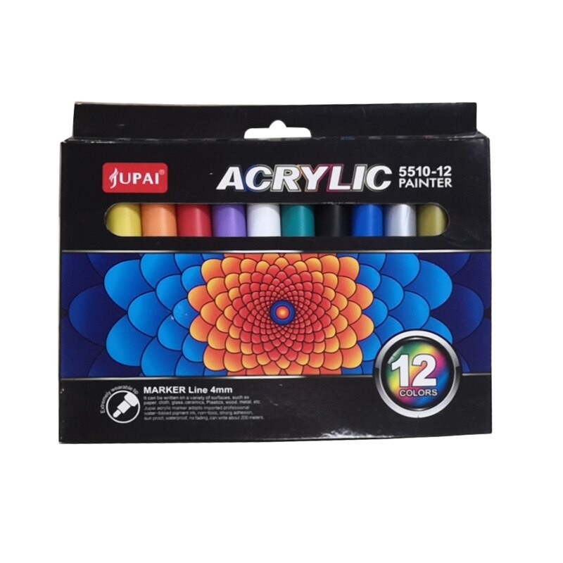 12/24 Color Acrylic Marker Pen Set Color Marker Pa... – Vicedeal