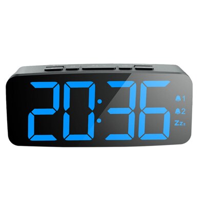 12/24 Hours Double Snooze Alarm Clock ,Big Number ... – Grandado