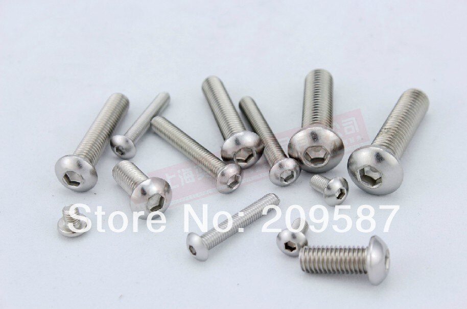 20pcs/Lot Metric M8* 20mm Stainless Steel Button H... – Grandado