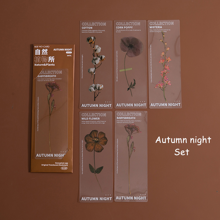 Natural Plants Series Bookmarks PET Student Book N... – Vicedeal