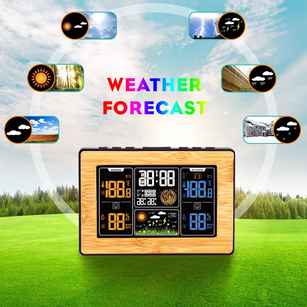FABISENSE Weather Station Clocks Wireless Digital ... – Grandado