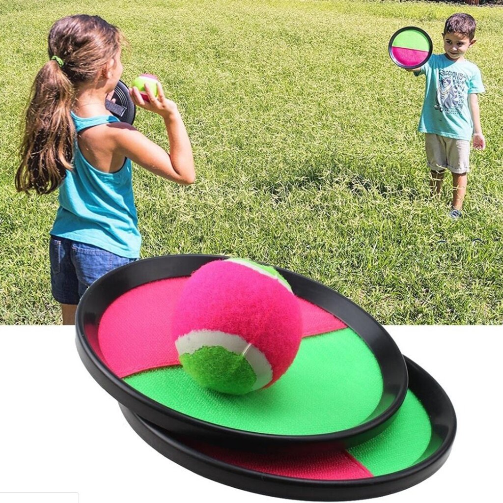 Paddle Catch and Toss Ball Game Set - 18cm/7" Hand... – Grandado