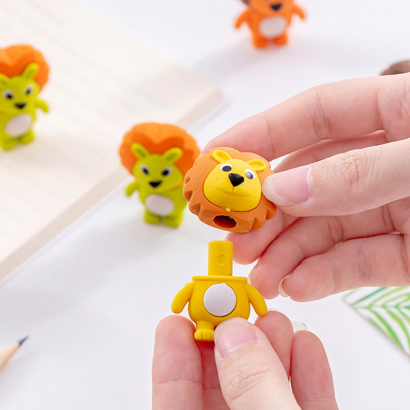 Little lion rubber eraser school office supplypupi... – Grandado