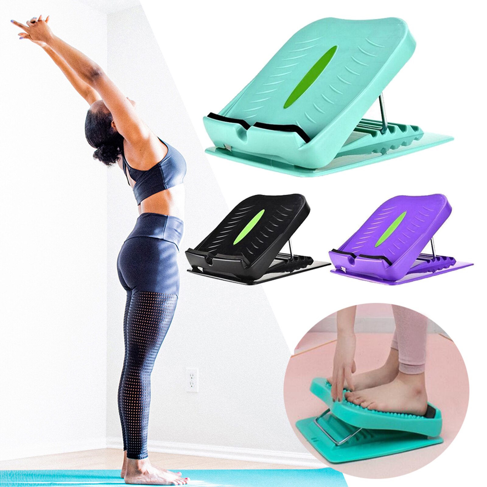 Portable Calf Stretcher 5 Level Incline Boards Foo... – Grandado