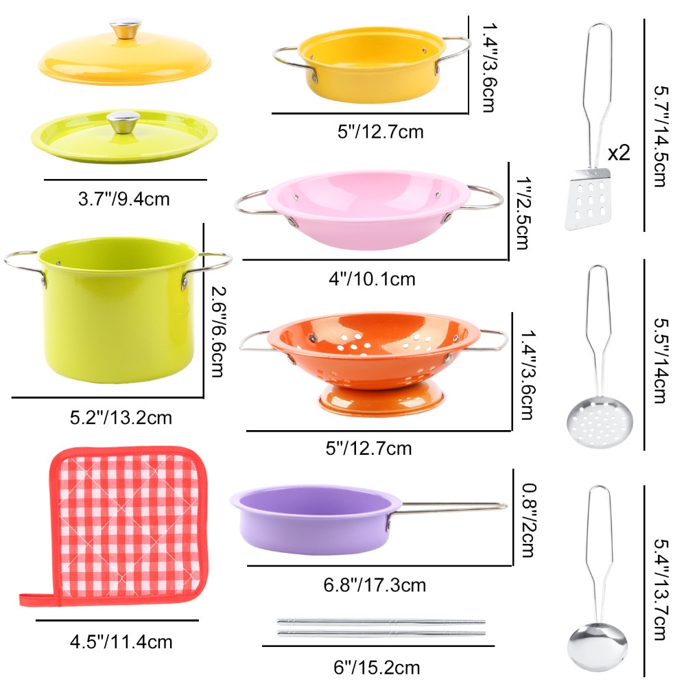 13PCS Educational Colorful Pretend Play Kitchen To... – Vicedeal