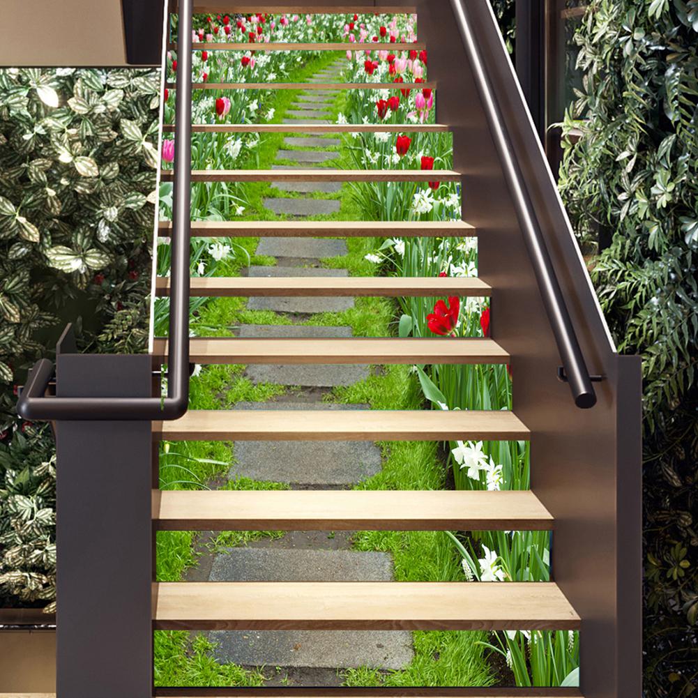 13Pcs Staircase Stair Riser Floor Sticker Self Adh... – Grandado