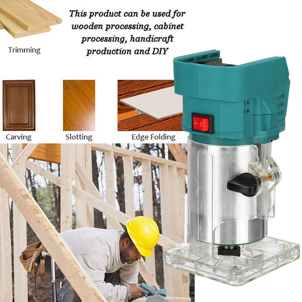 850W Cordless Electric Trimmer Wood hand trimmer E... – Grandado