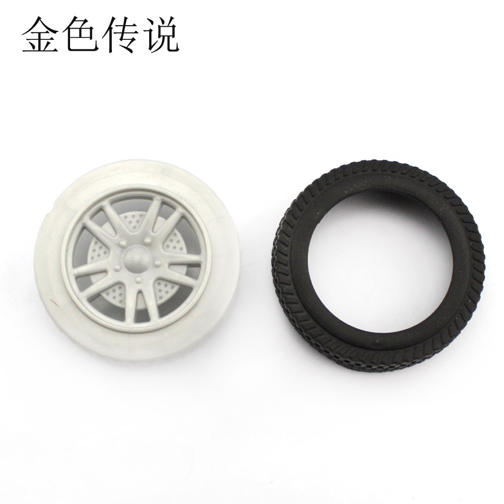3*56mm rubber wheel DIY car model wheel trolley ki... – Grandado