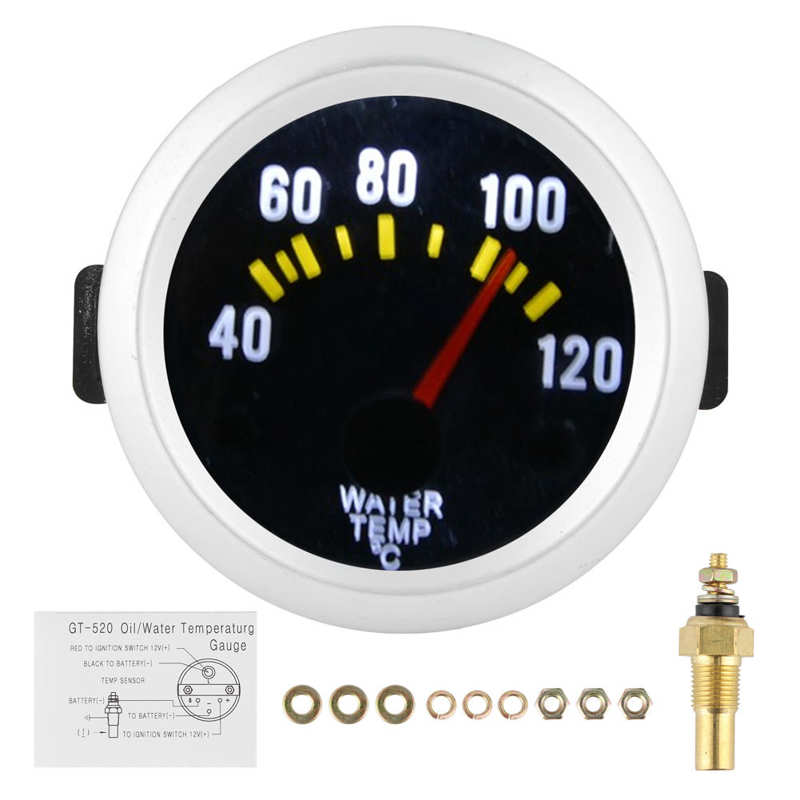 40-120 C Water Temp Meter Carbon Fiber Style Surfa... – Grandado
