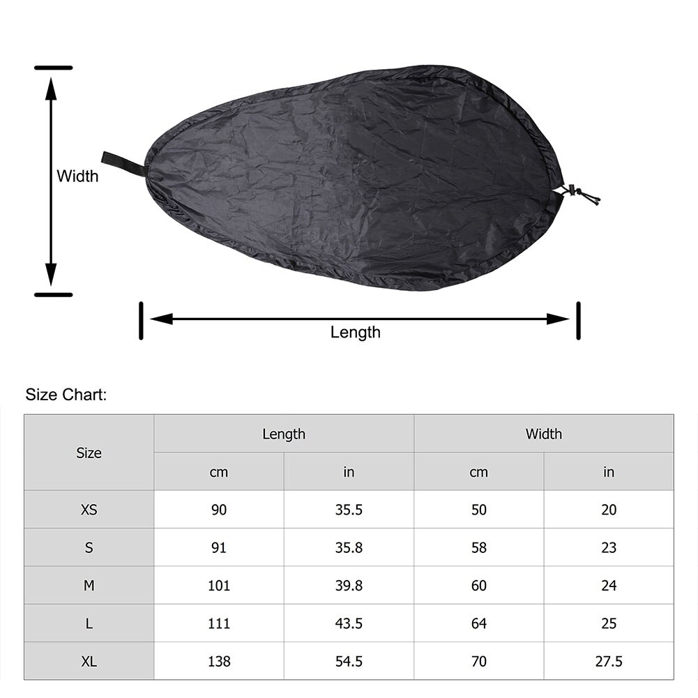 Kayak Cockpit Cover, Universal Drape, Adjustable W... – Grandado