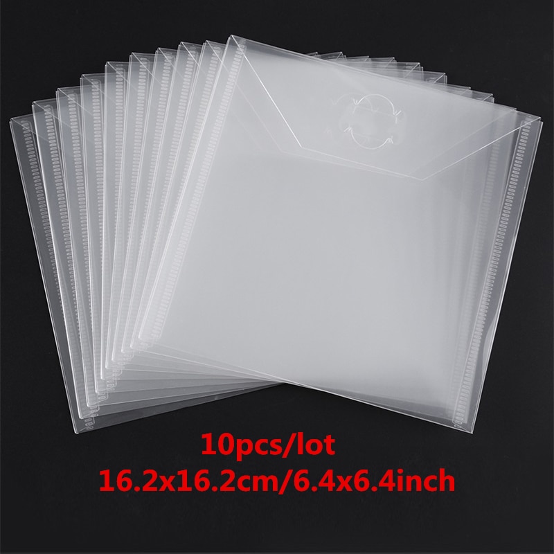 10pcs/set 6.4x6.4inch Plastic Folder Bags For Stor... – Vicedeal