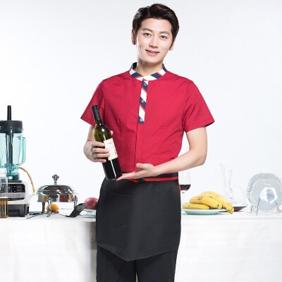 Summer Bar Work Clothing Fast Food Shop Colorful S... – Grandado