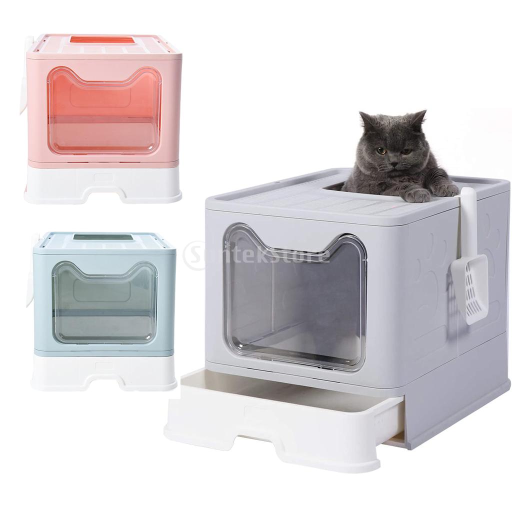 Cat Litter Box Large Litter Tray Cats Kitten Toile... – Vicedeal