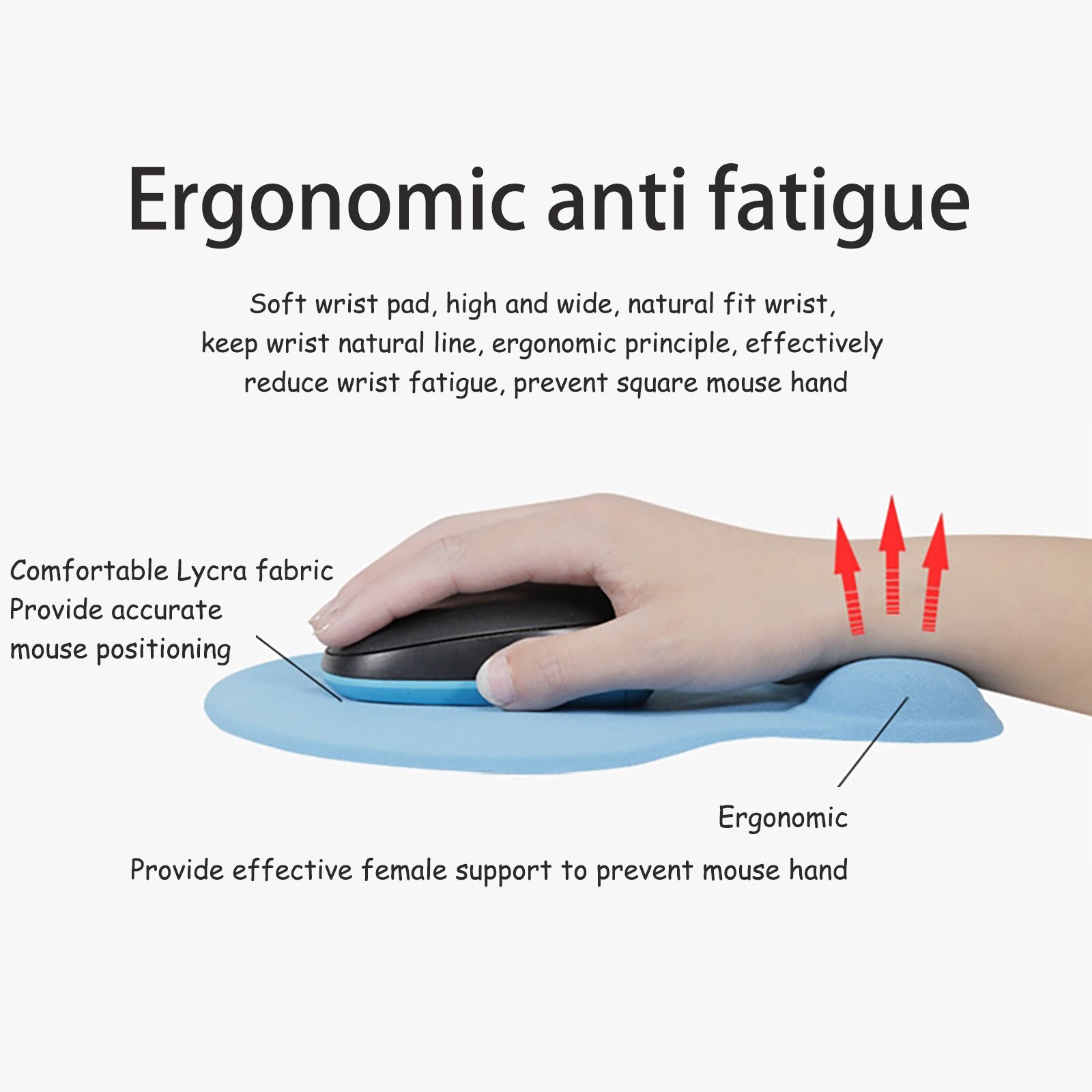 Gaming Mousepad Computer Muismat Met Polssteun Eff... – Vicedeal