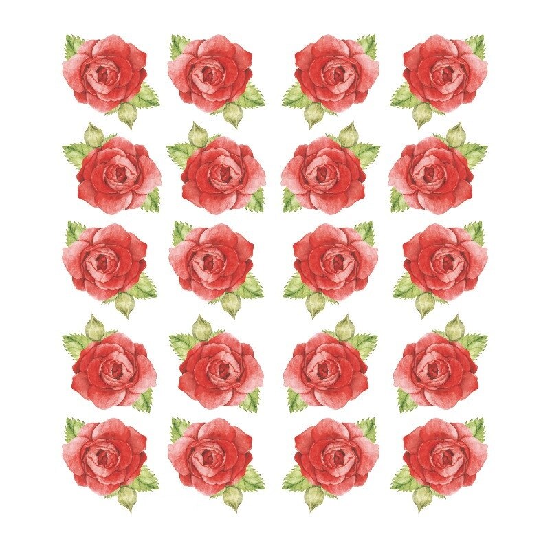 Valentine's Day Wall Sticker Rose Window Sticker R... – Grandado