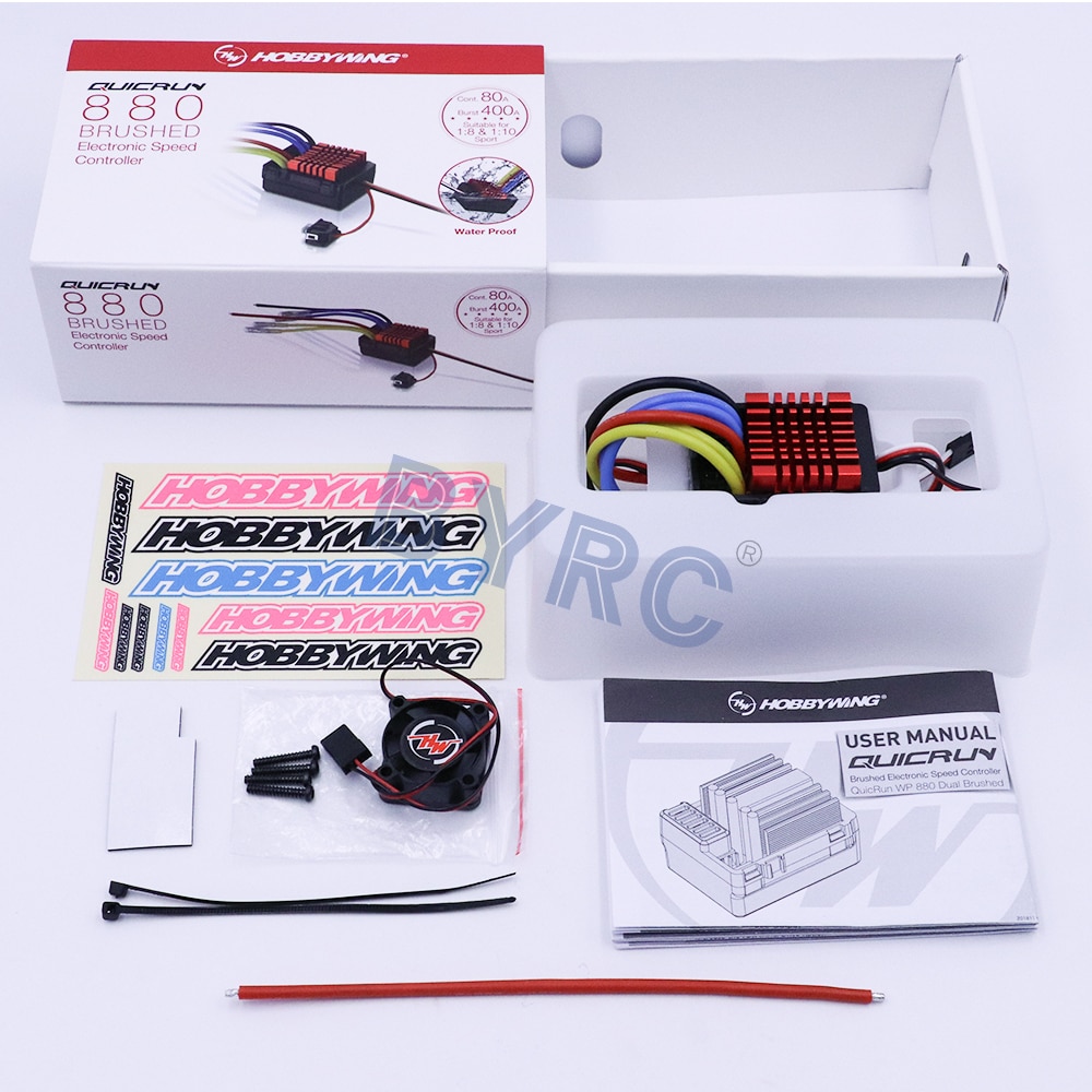 Original Hobbywing QuicRun WP 880 80A Dual Brushed... – Grandado