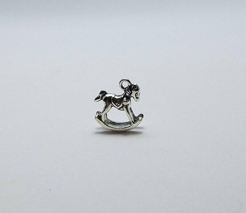 60pcs Antique Silver Gold Rocking Horse Charms, To... – Grandado