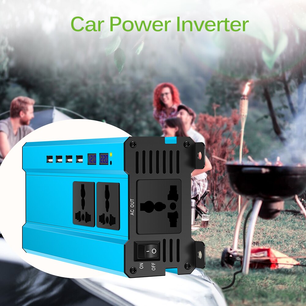 Mini Car Inverter DC 12V/24V To AC 220V 5000W Max ... – Grandado