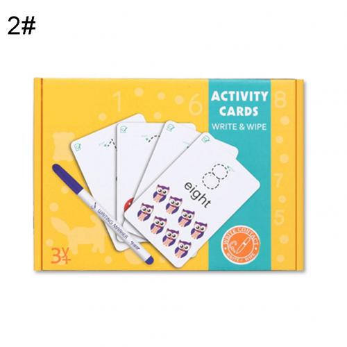 Rewritable Alphabets Flash Cards Marker Sharpener ... – Grandado