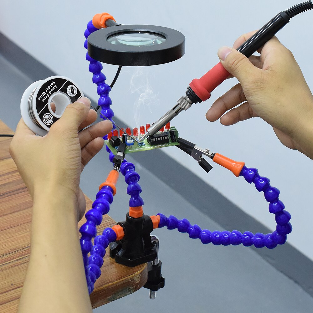 Toolour Bench Vise Table Clamp Soldering Station w... – Vicedeal