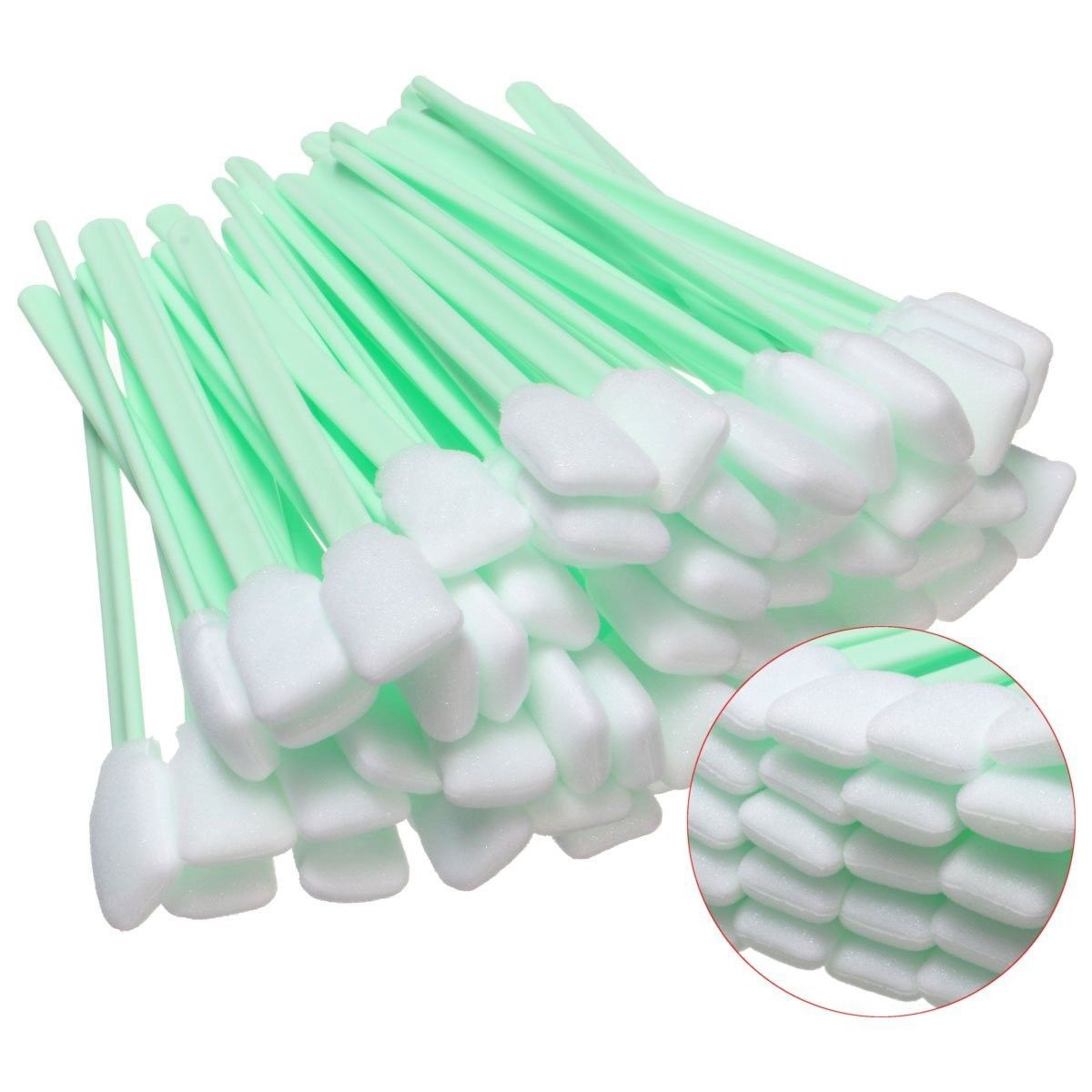 PPYY -50Pcs Sponge Head Cleaning Cleaner Swab Came... – Vicedeal