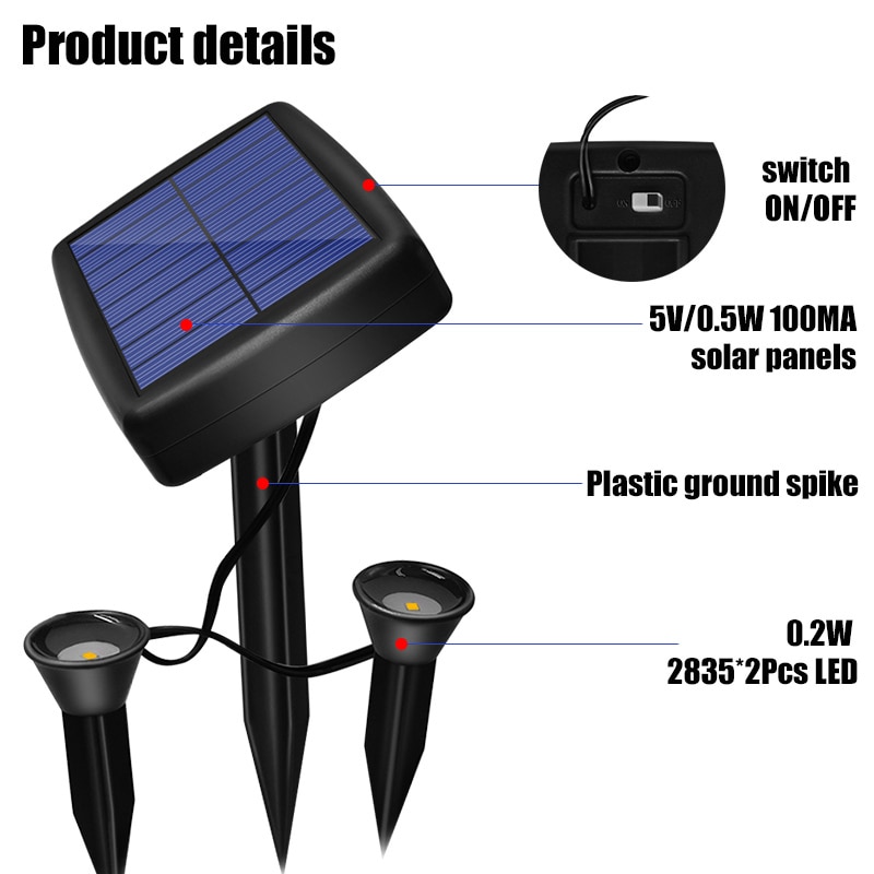 Outdoor Waterproof Solar Light Flower Beds Potted ... – Vicedeal