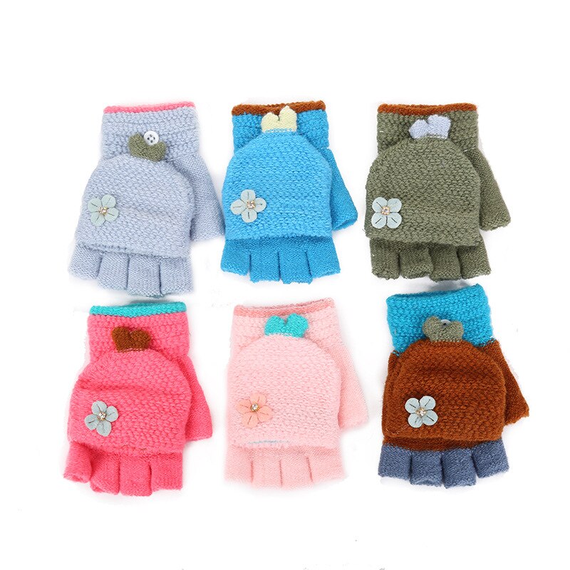 12 paar winterse gebreide schattige bloemen baby w... – Vicedeal