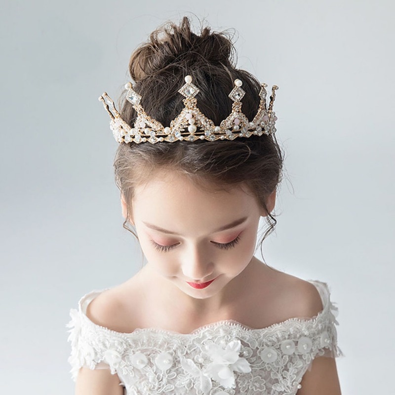 Children's Girls Crown Headwear Princess Girl Crow... – Vicedeal